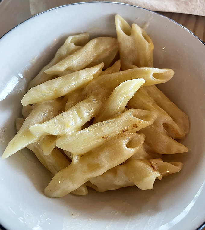 Mac and cheese that's achieved that perfect alchemy of creamy and crispy&mdash;the comfort food equivalent of a warm hug.