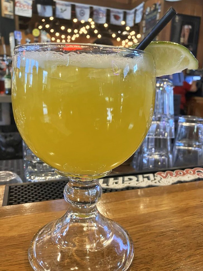 That's not just a margarita – it's liquid sunshine in a goblet, the perfect sweet-tart companion to cut through rich, smoky BBQ flavors.