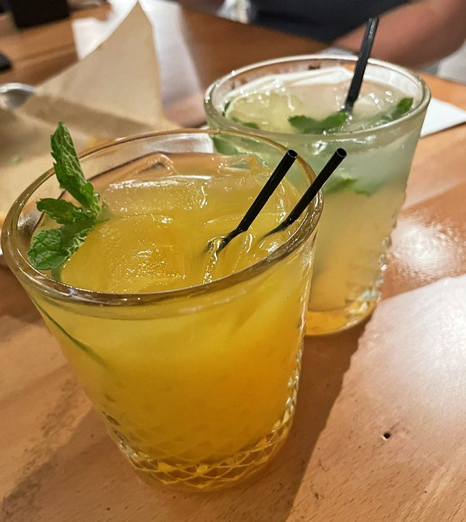 Sunshine in a glass! Flama Llama&rsquo;s maracuy&aacute; drink delivers vibrant tropical flavor, offering the perfect counterpoint to spicy dishes&mdash;like a mini vacation between bites.