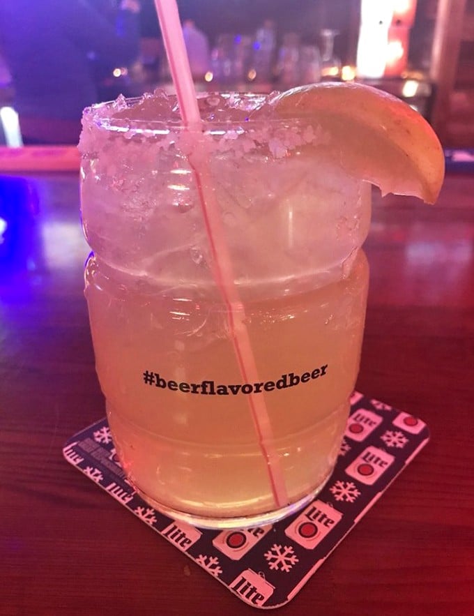 A frosty margarita with salt-rimmed perfection, because nothing complements spicy Southern fare like an ice-cold cocktail with attitude.