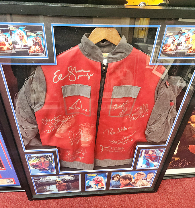 Not just memorabilia, but a time machine&mdash;this Back to the Future jacket signed by cast members is both fashion statement and Hollywood history.