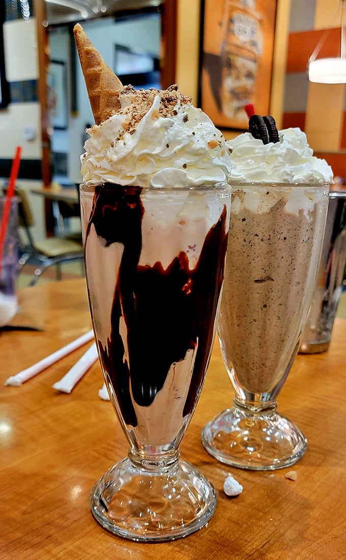These milkshakes don't just bring boys to the yard&mdash;they bring everyone to Richie's. That whipped cream mountain needs its own climbing permit.
