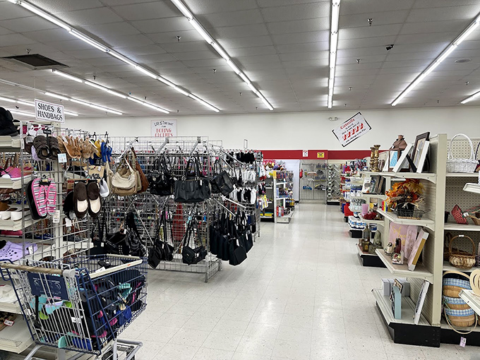 Handbags and footwear find their second act in this corner of possibility. One shopper's castoff is another's statement piece.