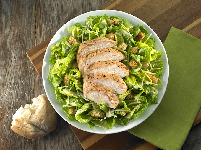 This chicken Caesar isn't just a salad, it's a statement. With a chunk of Cuban bread on the side, it's the "I'm being healthy but not too healthy" lunch of dreams.