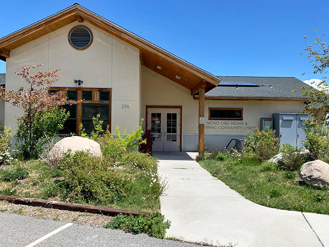 The Mono Lake Indian & Vining Community Center blends modern architecture with native landscaping &ndash; cultural connection with a view.