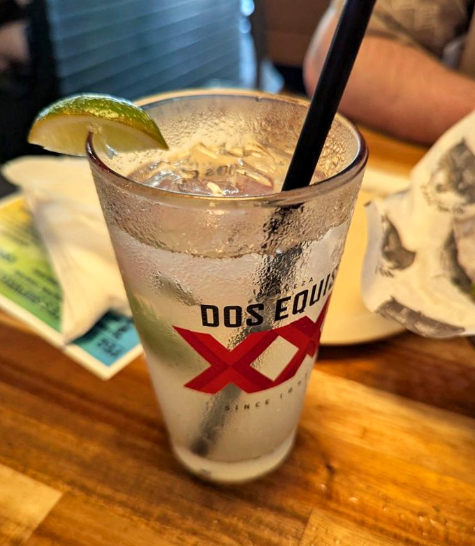 Nothing says "vacation mode activated" quite like a frosty Moscow Mule with a lime wedge standing guard.