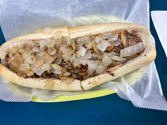 Mushrooms and onions nestled among perfectly chopped steak&mdash;a fungi festival that even mushroom skeptics can't resist.