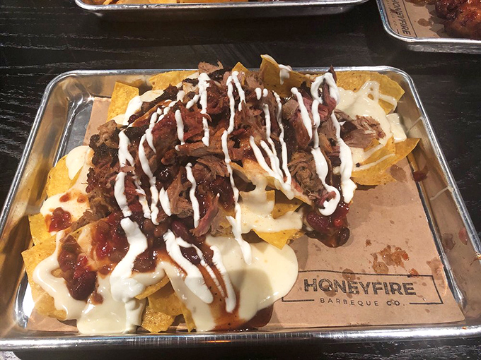 Woodrow Nachos &ndash; where barbecue meets fiesta in a pile so glorious you'll forget sharing was ever an option.