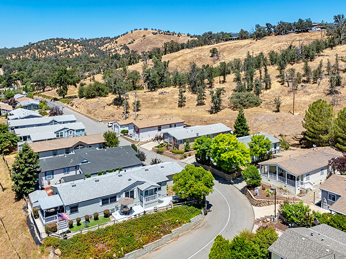 Suburban life, Sierra foothills style &ndash; where your morning commute includes deer sightings and your backyard might actually be a mountain.