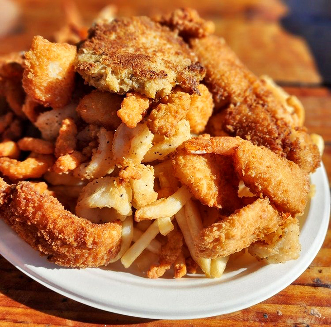 The Neptune's Net Sampler: for when your eyes are bigger than your stomach, but your stomach puts up a good fight.