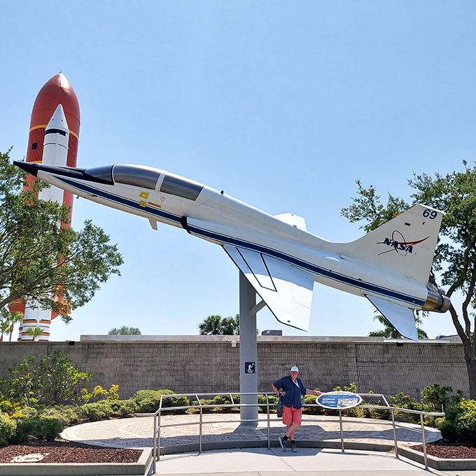 The sleek T-38 Talon jet, NASA's sports car of the sky, reminds us that astronauts are pilots at heart.