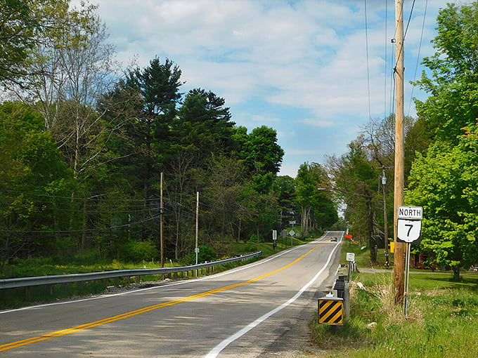 Where highways meet: Route 7 intersections provide convenient starting points for your Triple Nickel journey through southeastern Ohio's hidden valleys.