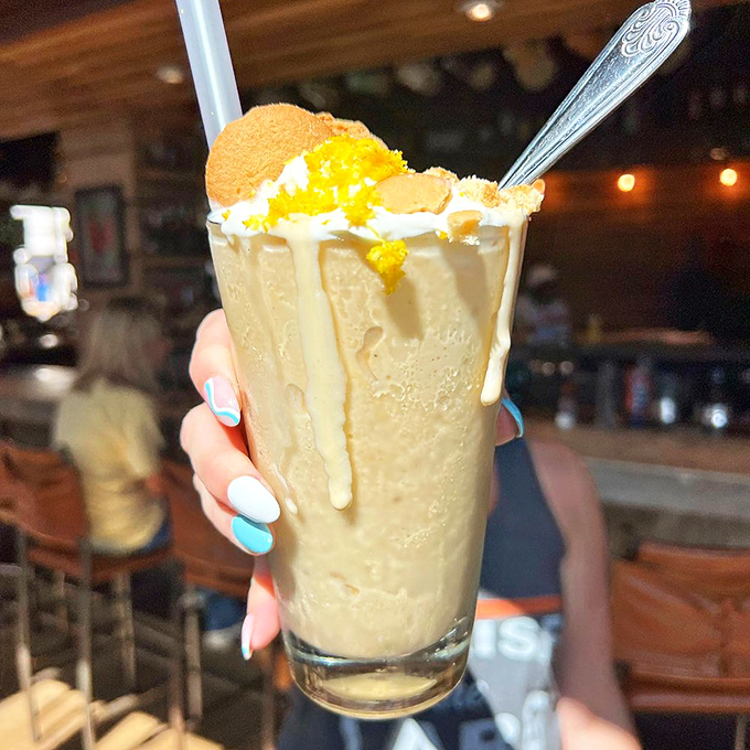 This shake looks like summer vacation in a glass &ndash; if summer vacation came with a spoon and zero regrets.