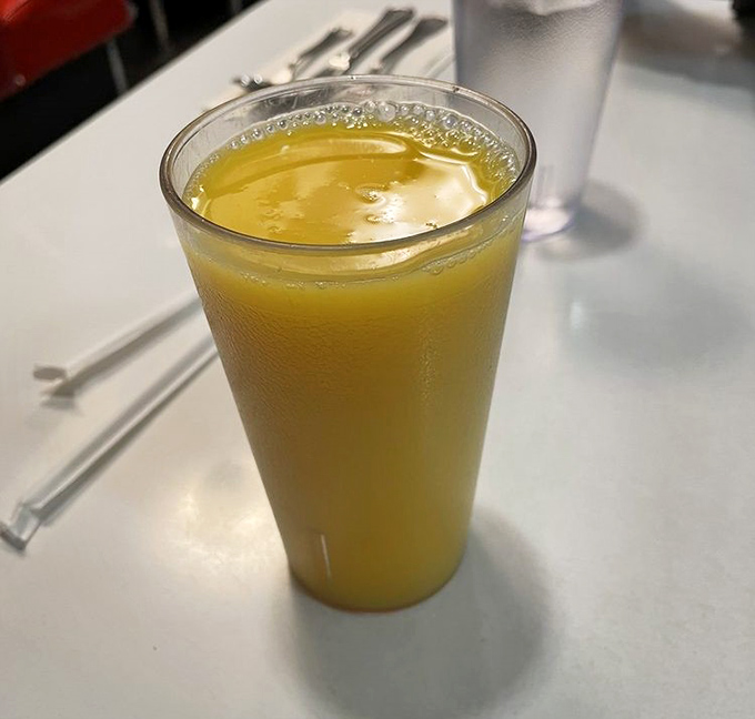 Fresh-squeezed orange juice that's brighter than San Francisco on a fog-free day. Vitamin C never looked so tempting.