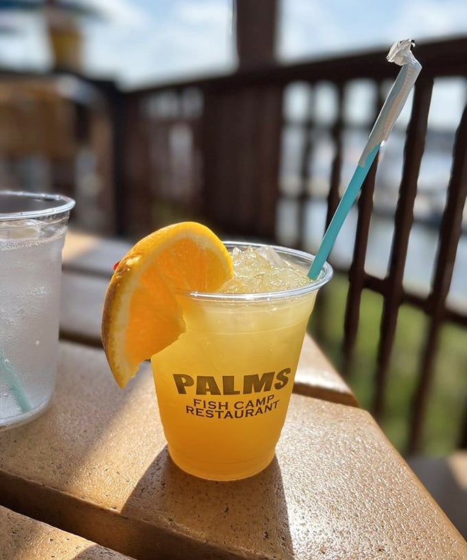 Sunshine in a glass! This Palms Punch with its orange slice garnish is what Florida tastes like if Florida were delicious and refreshing.