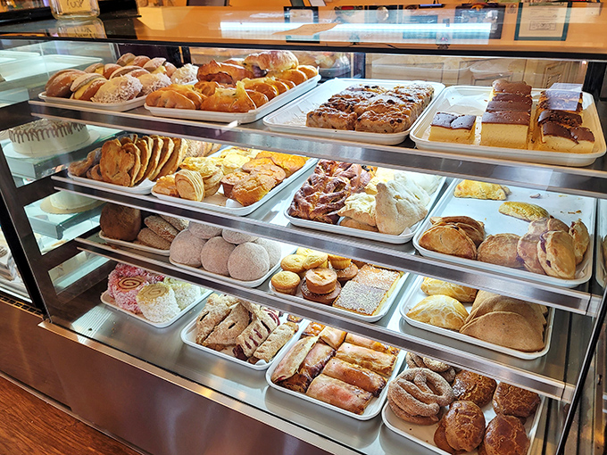 The display case at La Mascota isn't just filled with pastries&mdash;it's filled with possibilities. Each tray offers a different path to carbohydrate nirvana.
