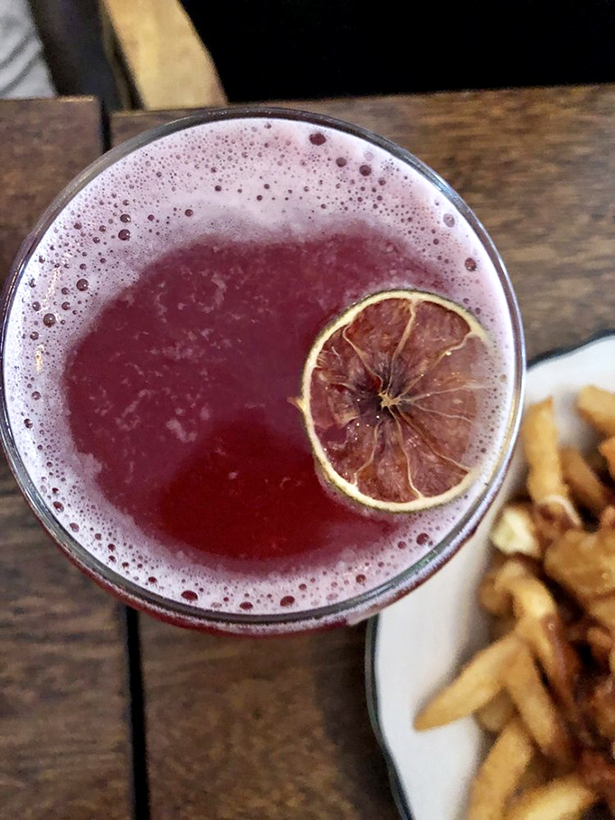 A ruby-red pomegranate spritz that adds a touch of elegance to your meat-and-potatoes feast. Even Amish country has gone craft cocktail.