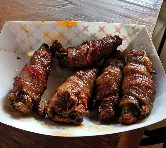 Bacon-wrapped jalape&ntilde;o poppers&mdash;where heat meets sweet meets meat. The holy trinity of flavor bombs that disappear faster than you'd admit.