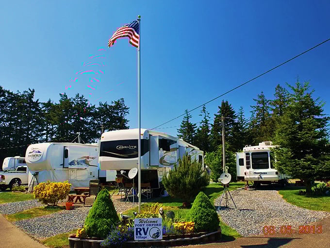 Even nomads need a place to park. Port Orford RV Village offers travelers a slice of coastal living with all the comforts of home&mdash;plus that Oregon sea breeze.