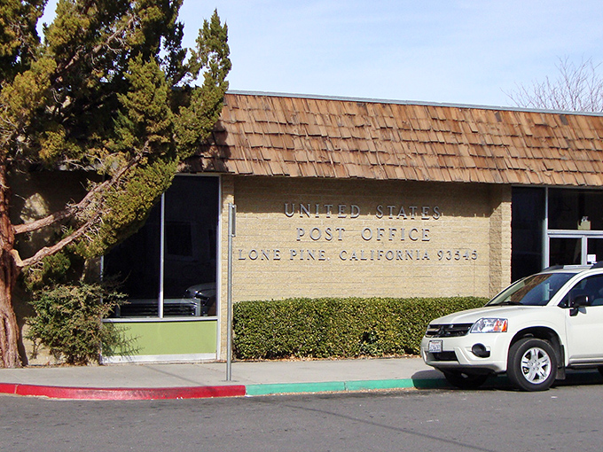 Even the Post Office in Lone Pine has character &ndash; a mid-century building that's served as the town's communication hub through decades of desert winds.