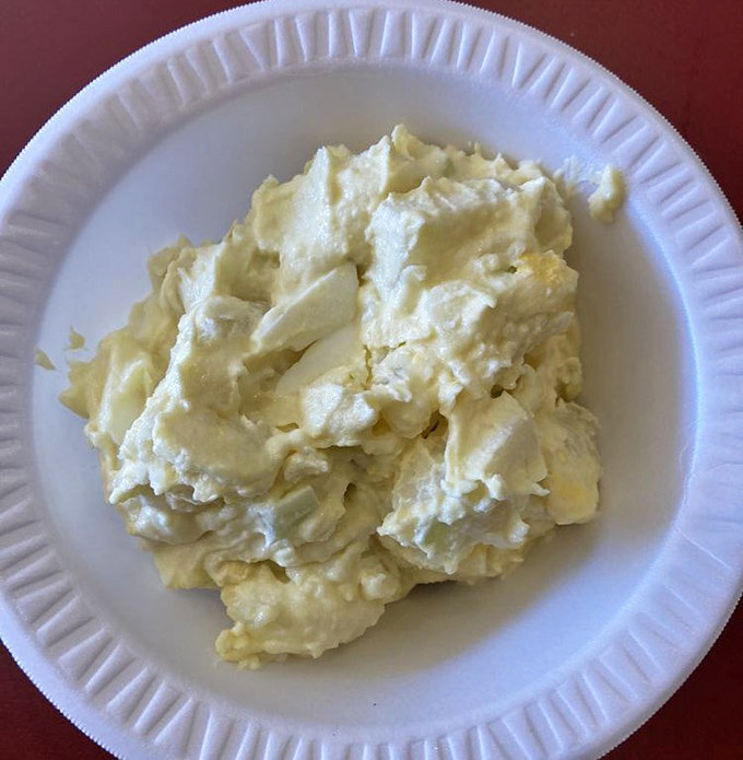 Potato salad that would make your grandmother jealous. Creamy, chunky, and perfectly seasoned &ndash; the unsung hero of deli side dishes.