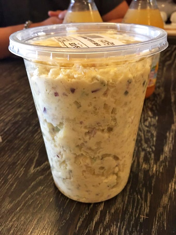 That potato salad looks like it was made by someone who actually likes potato salad.
