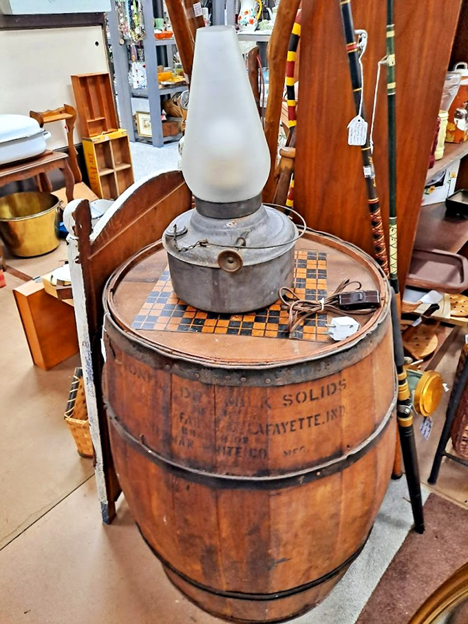 That barrel has seen more history than most history books. Imagine the stories it could tell if it wasn't busy being so darn photogenic.