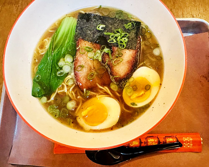 Who said barbecue joints can't do ramen? This bowl of comfort features smoky meat floating in rich broth &ndash; East meets West in the most delicious way. 