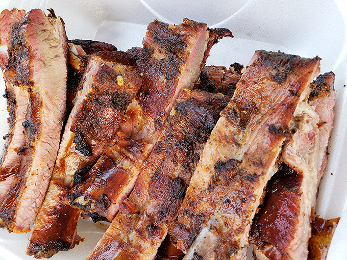 Ribs with the perfect bite &ndash; not falling off the bone (that's overcooked!), but yielding with just enough resistance to remind you this was once worthy protein.