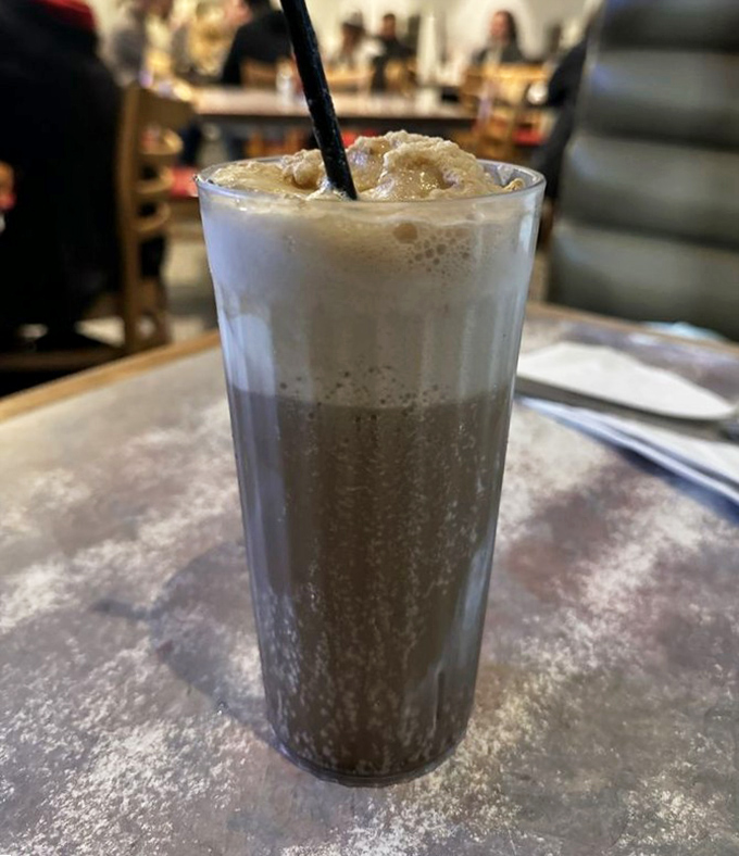 The root beer float: childhood nostalgia in a glass. That magical moment when ice cream meets soda creates tiny bubbles of happiness.