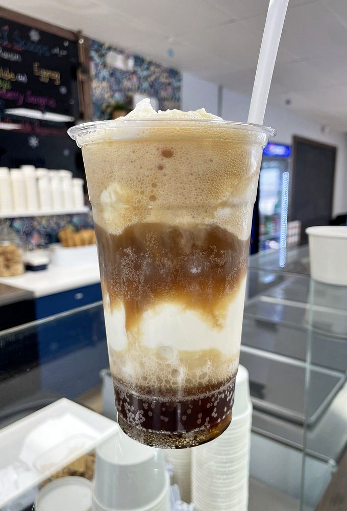 A root beer float that takes you back to childhood summers, but with grown-up quality that makes you appreciate being old enough to drive here.