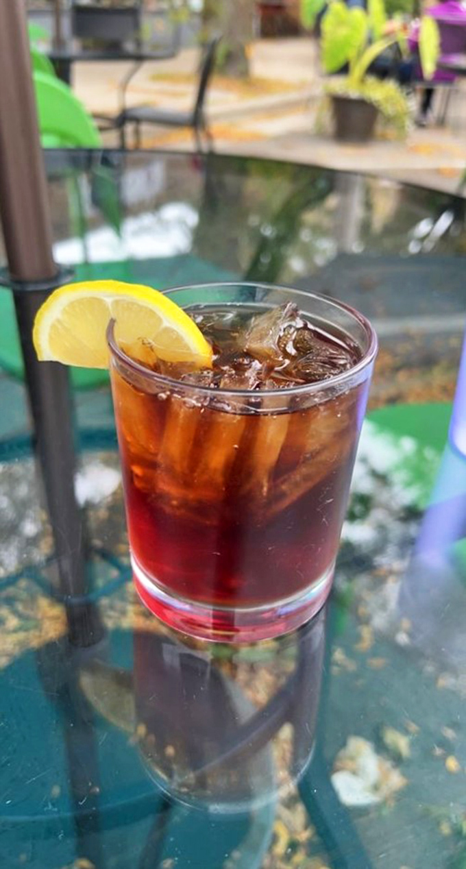 Iced tea with a slice of lemon&mdash;simple perfection for sipping on the patio while watching Madison life unfold.