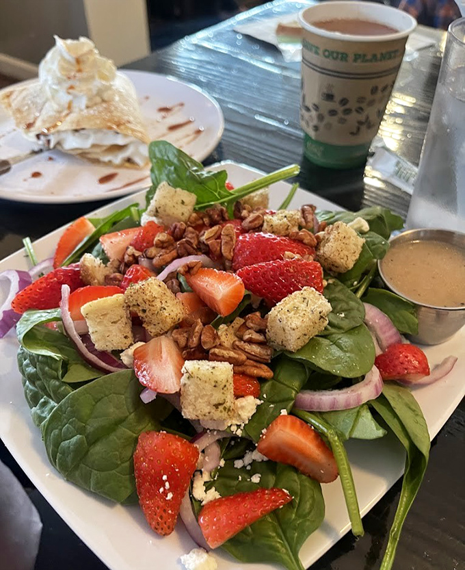 This salad proves that eating your vegetables can actually be a joyful experience when done with proper enthusiasm.