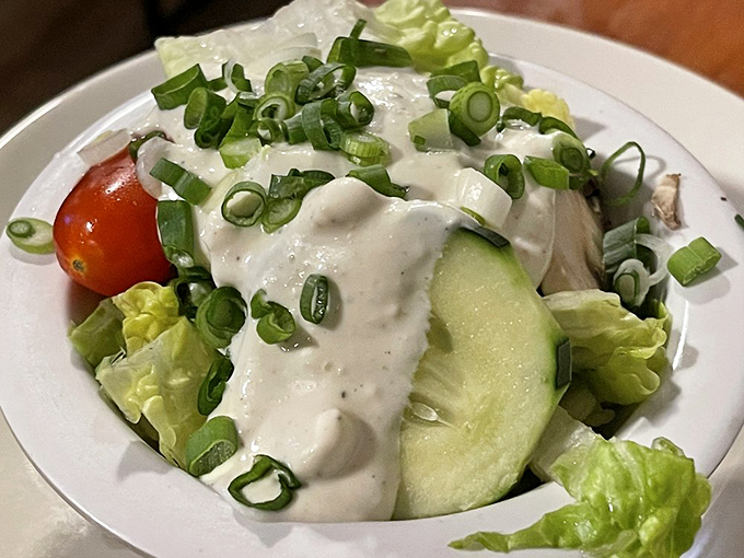 A salad that doesn't apologize for being a salad. Fresh, crisp, and generous with the dressing&mdash;because even virtuous eating deserves a little indulgence. 