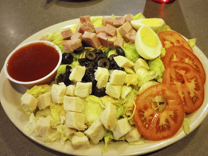 A salad that doesn't apologize for being exactly what it is &ndash; fresh, colorful, and arranged with the precision of a Wisconsin grandmother setting her holiday table.