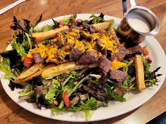 A salad that doesn't apologize for being a salad&mdash;it just happens to include enough steak to make you forget you're eating vegetables.
