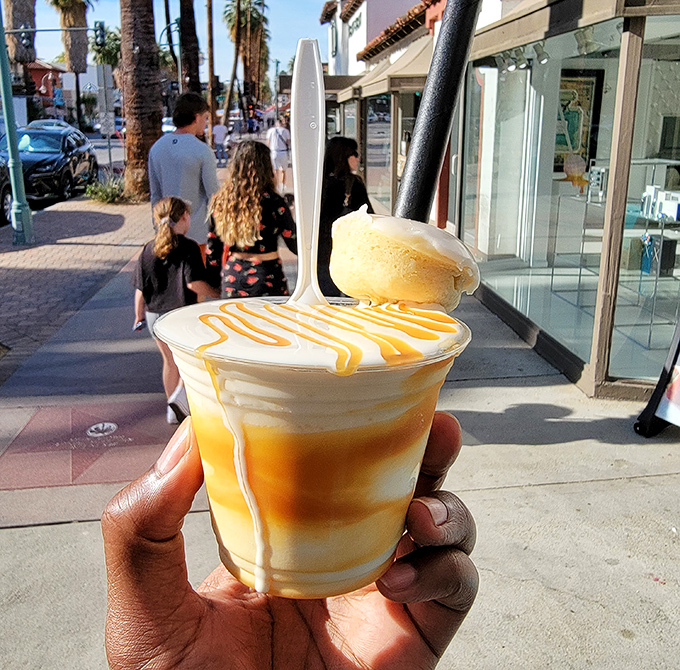 Salted caramel anything is basically grown-up candy &ndash; this one looks like butterscotch's sophisticated cousin came to visit.