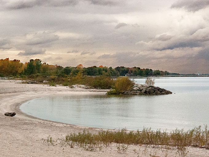 Autumn paints Erie Beach in subdued watercolors, proving this Great Lakes gem offers seasonal wardrobe changes as stunning as any fashion runway.