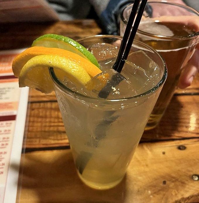 Sangria that captures summer in a glass, perfect for washing down all that cheesy goodness.