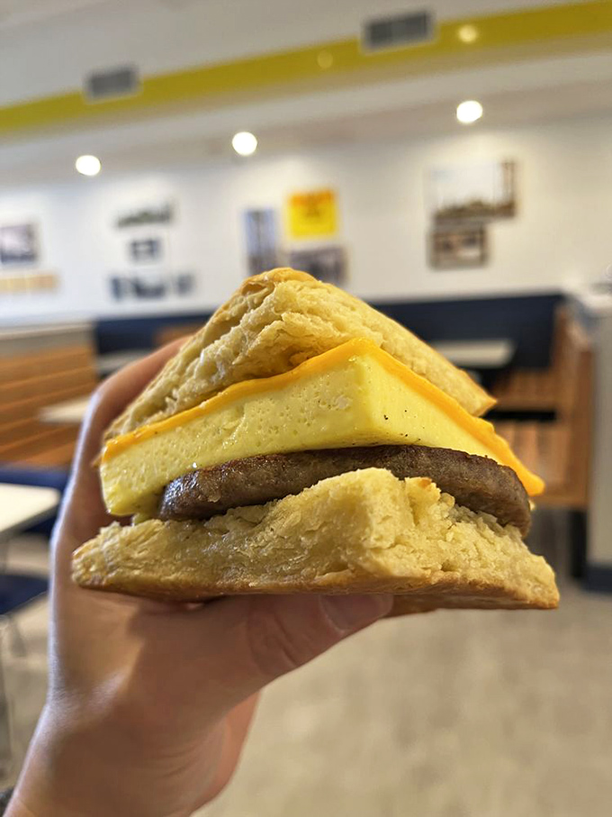 Breakfast perfection doesn't need to be complicated. This sausage, egg and cheese biscuit is the morning hero Columbia deserves &ndash; and the one it needs.