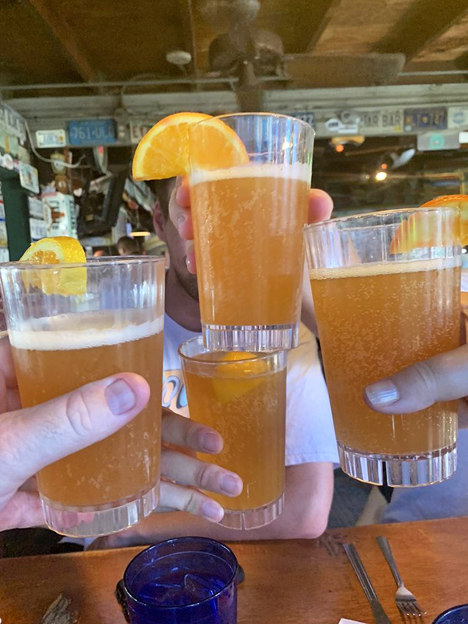 Toasting to good times with amber-colored happiness. In Key West, even the beer seems to capture that perfect sunset glow.