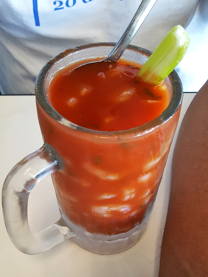 A Bloody Mary garnished with celery that's not just a drink&mdash;it's practically a pre-appetizer appetizer for serious food enthusiasts.