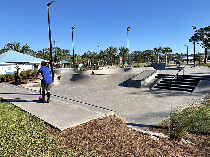 Retirement doesn't mean the end of adventure. Edgewater's skate park welcomes multi-generational thrill-seekers and spectators alike.