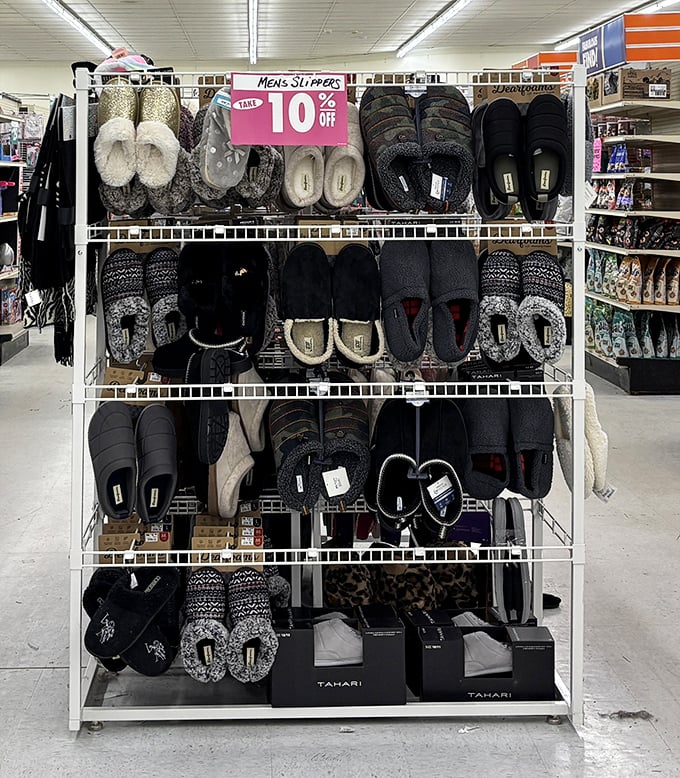 The slipper section&mdash;where comfort meets affordability in a dazzling array of options that make you wonder why you'd ever wear uncomfortable shoes again.
