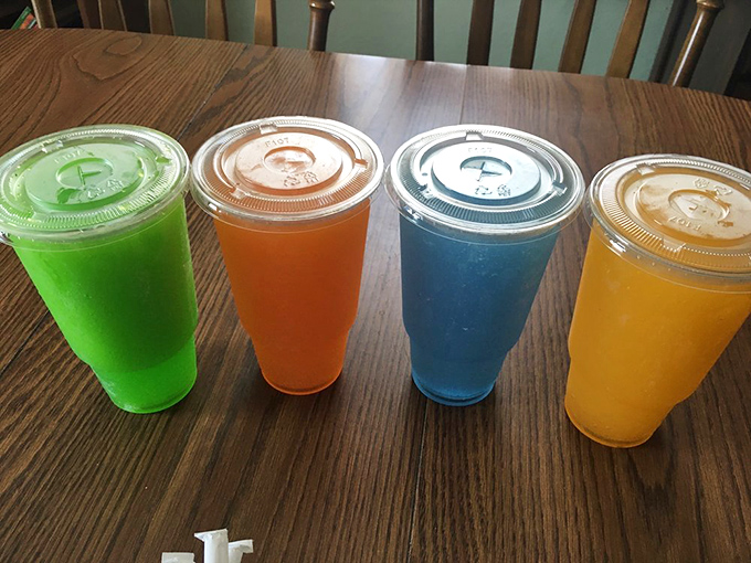 Even the drinks come with a splash of childhood nostalgia&mdash;these electric-colored slushees are what would happen if a rainbow decided to retire in Pittsburgh.