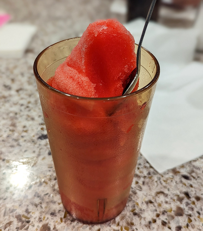 Brain freeze never looked so appealing - slushies in colors that would make a rainbow jealous.