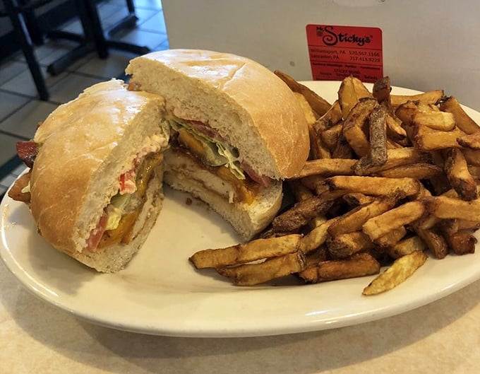 The Smokehouse Chicken Sandwich with a side of perfectly golden fries &ndash; proof that Mr. Sticky's isn't just a one-hit wonder.