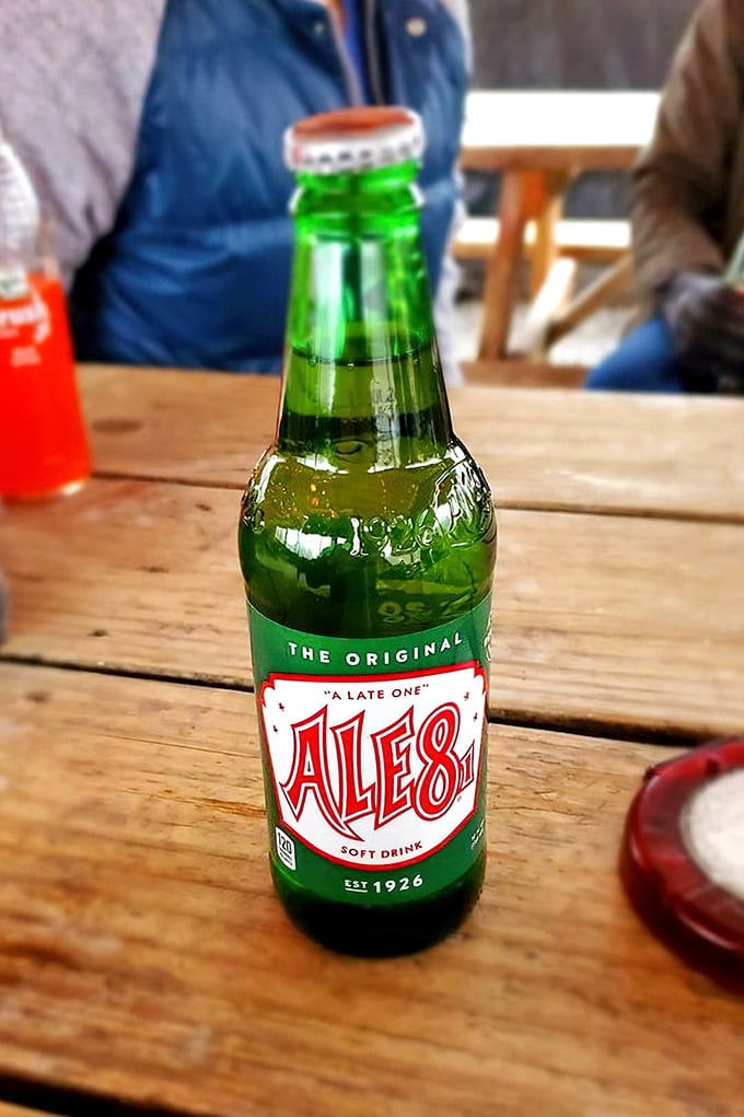 An Ale-8 soda &ndash; Kentucky's secret handshake in a bottle &ndash; offering the perfect sweet-gingery counterpoint to all that savory smoke.