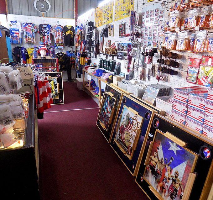 Sports memorabilia and patriotic decor create the perfect storm for anyone looking to redecorate their man cave or Florida room.