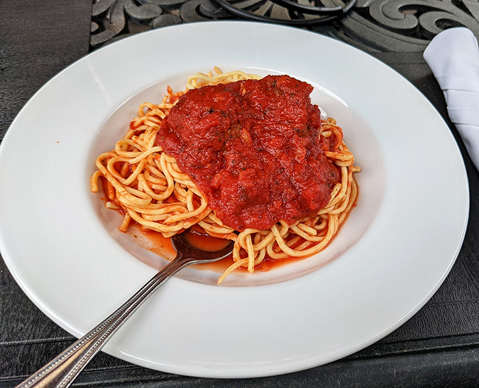Spaghetti and meatballs&mdash;the Frank Sinatra of pasta dishes. Simple, classic, and always in style, with a marinara sauce that sings on your taste buds.